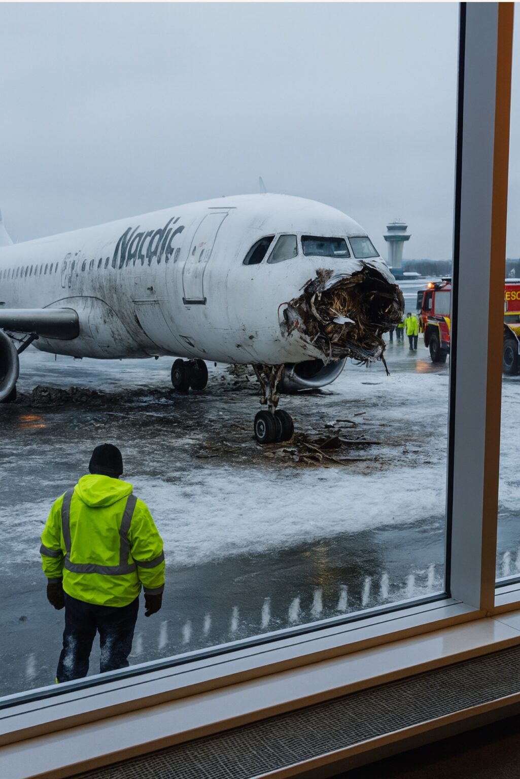 “Frozen Impact: Jet Crashes Near Terminal in Icy Chaos” – Birdstone